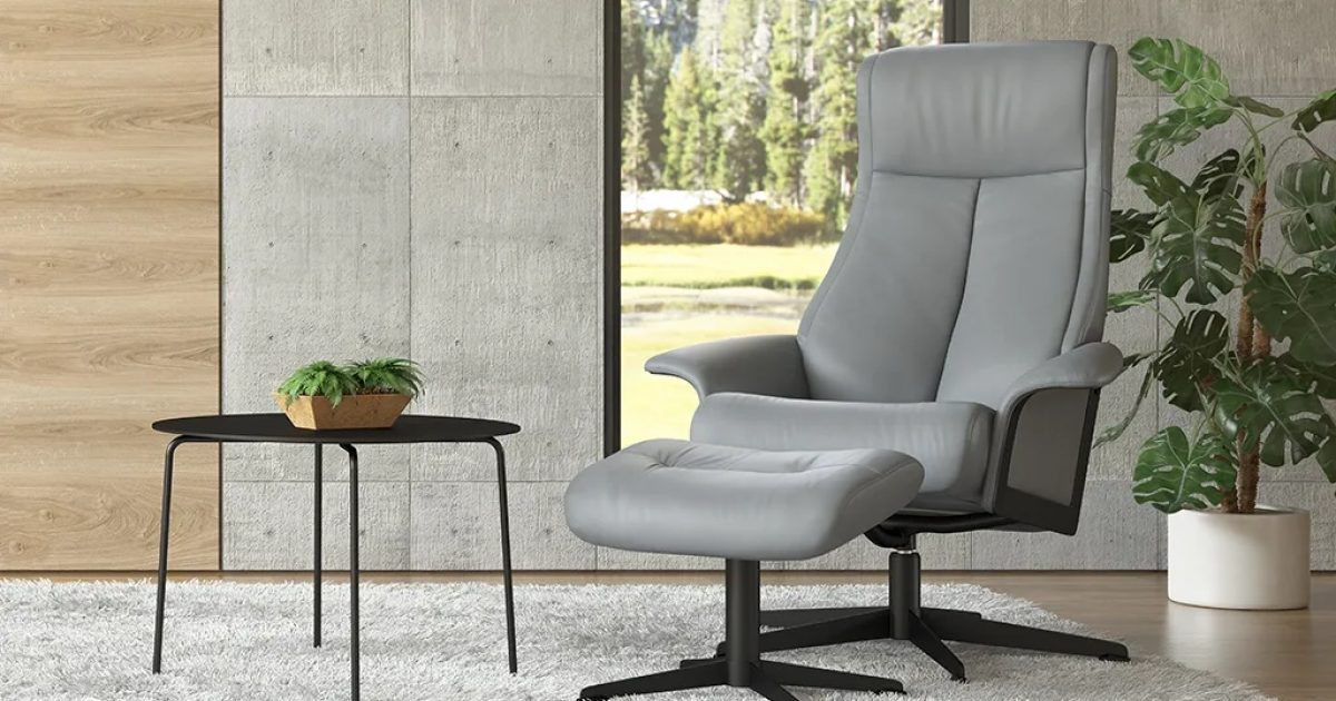 Edge Living Furniture | SCANDI 1200 RECLINER & OTTOMAN