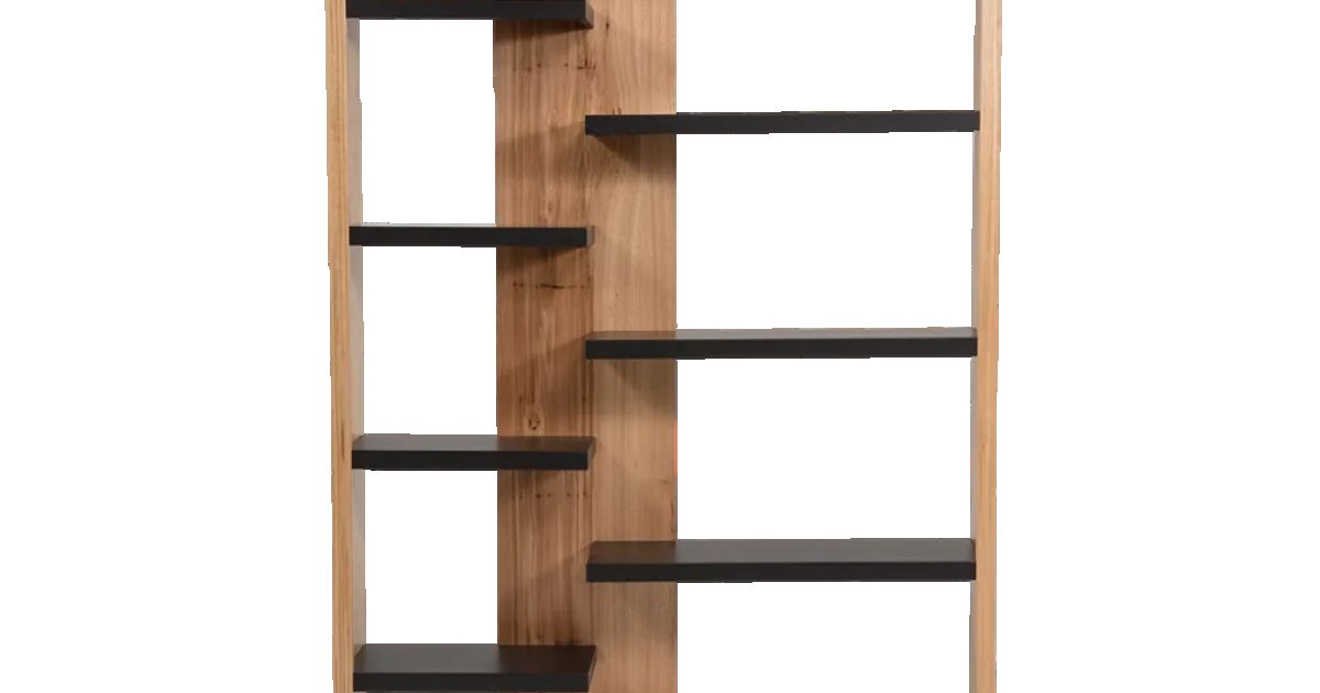 Edge Living Furniture | RICHMOND BOOKCASE - Messmate and Black